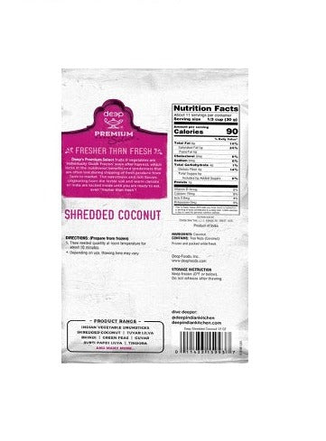 Frozen Shredded Coconut - 340gm - Deep